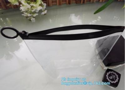 China Professional factory price custom logo printed PE plastic slider zipper bags for packaging makeup cosmetic, slider zip for sale