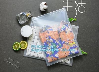 China costomize slider ziplock pvc travel cosmetic bag, slider zipper bag with printing for clothes, Swimwear toiletry PVC Vin for sale