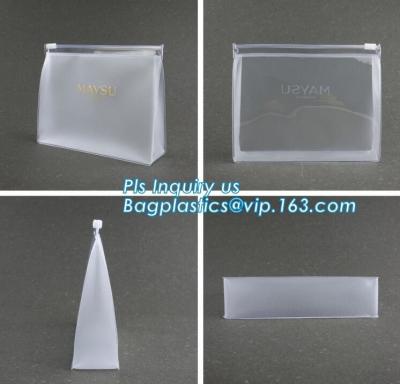 China Stores plastic pe slider zip lock bag, clothing packaging bag with zipper/clothes packaging bags/PVC slider bag for sale