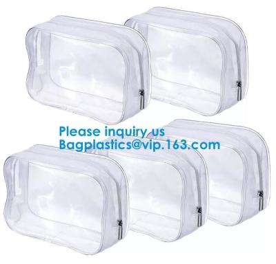 China Cosmetic/ Makeup/ Toiletry Beach Zipper Maxfirm JJ.CIMI Cosmetic/ Makeup/ Toiletry Clear PVC Travel Wash Bag with handle for sale
