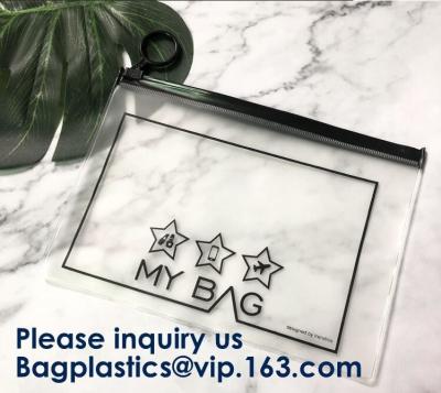 China Sinicline Nice Pvc Eva Slider Zipper String Biodegradable T-Shirt Packaging Plastic Bag With Logos Custom Logo Printed for sale