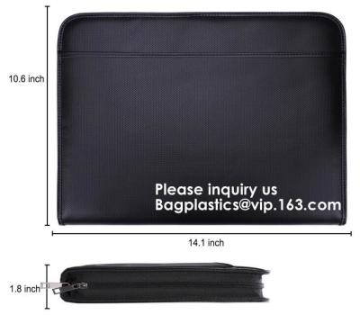 China Small fireproof safe waterproof bag fire safety for phone,Briefcase File Folder Envelope Zipper Handbag Double-layer Doc for sale