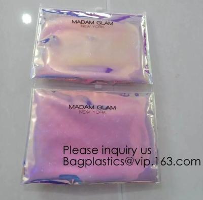 China New Design Holographic Makeup Bag Pvc Cosmetic Bag With Ziplock Cushioning Bubble Mailer Ziplock Bubble Bag, bagease for sale