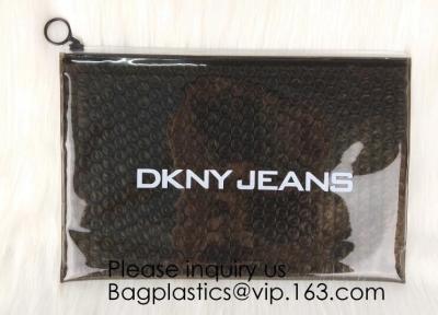 China Colored PVC Film Bubble Bag/Special PVC Ziplock Bubble Bag/New Material Bubble Mailer With Zipper, bagease, bagplastics for sale