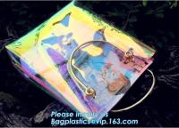 China Neon Mini Tinted Pvc Tote Bag, Neon Shopping Bag, fashion neon yellow PVC beach tote bag, neon laser shopping beach bag for sale