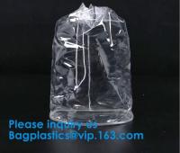 China PVC Transparent Drawstring Bag For Sports Cloth,Promotional Transparent PVC Clear Drawstring Backpack Bags Promotion Gif for sale