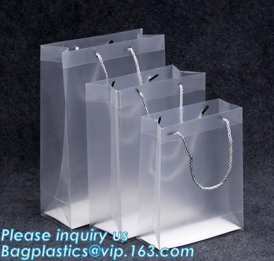 China Promotional customized high quality soft loop plastic cloth bag,manufacturer custom soft loop handle polyethylene PE pla for sale