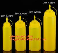 China FDA Food Grade 8oz Empty Custom LDPE Plastic Ketchup Squeeze Bottle with Scale for Syrup, Sauce, Ketchup, BBQ Sauce, Con for sale