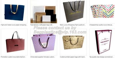 China High Quality And Fancy Customized Black Printed Luxury Gift Paper Shopping Bag, Whoesale Natural raw materials Brown for sale