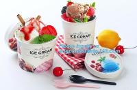 China Own Logo Disposable Paper Icecream Ice Cream Cup,Disposable Plastic Cold Drink Icecream Pearl Milk Tea Cup bagease pack for sale