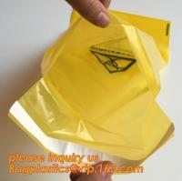 China Biohazard Garbage Bag for hospital Waste, Biohazard medical waste Plastic Bags For clinical Disposal, HDPE biodegradable for sale