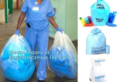 China Medical Waste Bag For Medical Use, Yellow/red/black biohazard infectious/medical waste bag/liner with drawcord/drawstrin for sale