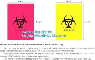 China infectious medical waste disposal plastic bag, plastic clinical waste bag, medical waste bag biohazard bag, bagease for sale
