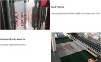 China Clear polyethylene disposal bags for asbestos fiber, asbestos bags with black character printing, polyethylene disposal for sale