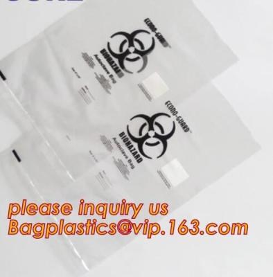China Professional Customized Medical Lab Hospital Kangaroo Ziplock Bag Yellow Specimen Collection Plastic, bagplastics, pac for sale