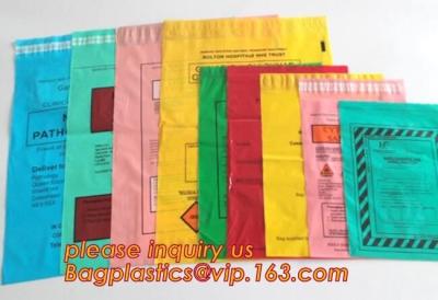 China environmental intaglio printed packaging plastic bag , Clear LDPE Medical Specimen plastic bags, Zip-lock Bag Medical Sp for sale