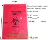 China Aerohazard Biological Hazard Bag 240x160mm,Red Medical Waste Disposal Bags | US Bio-Clean,Biohazard Bags - Biohazard Dis for sale