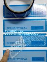 China Tamper evident holographic label / Security Hologram VOID sticker,Antifake Logo Printing Peel Off Void Sticker, Warranty for sale