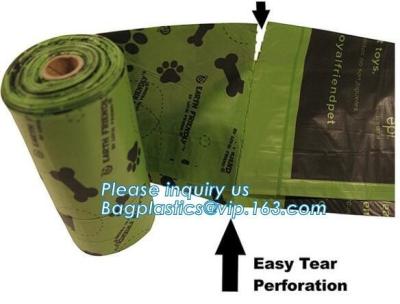 China Eco-Friendly Outdoor Dog Cleaning Waste Bag Pet Poop Bags, biodegradable plastic pet cat dog waste bag drawstring dog po for sale