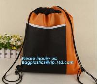 China Custom made printed non woven fabric drawstring shoe dust carrier bag with logo/wholesale nonwoven cheap carry travel sh for sale