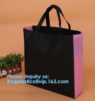 China cambrel bags non woven bag, logo printed reusable cheap shopping u cut non woven bag, promotional Design fashion style c for sale