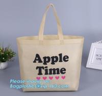 China wholesale fashion 38*42*10cm 80gsm 100% pp non woven bag with handle, gusset and bottom, Promotional Cheap Customized Fo for sale