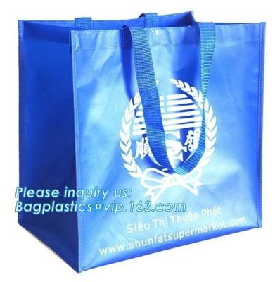 China Promotional Custom LOGO Printed Gift Tote Shopping Non Woven Bag, Classic Black Non Woven Fabric Shopping Carry Bag Whol for sale