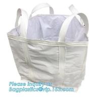 China PP woven flexible big bag with baffle and brace inside for packing 2000kg iron ore with high UV treated, bagplastics, for sale