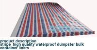 China 6Mil Drawstring White Waterproof Dumpster Container Liners,Recycled PE Dumpster Container Liners For Garbage Disposable for sale