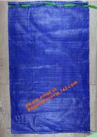 China Strong tension PE material raschel mesh bag for eggplant onion potato,Orange polypropylene grid reusable raschel produce for sale