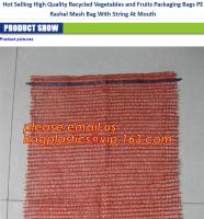 China agricultural use PE Plastic Raschel mesh bag for packing vegetables,PP WOVEN Leno raschel mesh net bag for fruit and veg for sale