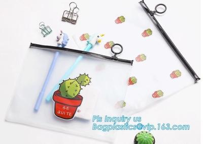 China Sale Direct Custom Clear Vinyl Transparent PVC Slider Zip lock Bag, Different Size Plastic Document Bag, Non-toxic odorl for sale