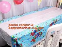 China Creative Boys Girls Birthday Party Tablecloth Plastic Disposable Outdoor Kids Supplies Accessories, happy birthday party for sale