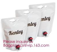 China Customized 1.5L 3L 5L/Liter Reusable Refillable Empty Aluminum Foil Wine Bag In Box Dispenser With Spout Tap bagease pac for sale