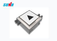 China Acrylic Square Elevator Push Button Small Size With 4 Lines Connection Port for sale