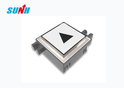 China Acrylic Square Elevator Push Button Small Size With 4 Lines Connection Port for sale