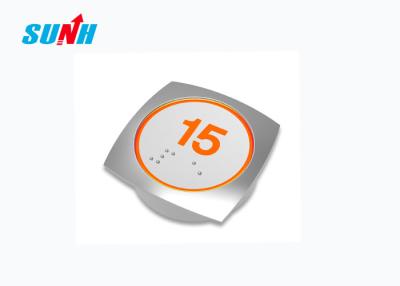 China SUNH Elevator Push Button PC / ABS Material With 4 Lines Connection Port for sale