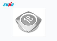 China Zinc Alloy Chrome Plating Elevator Push Button DC24V / 12V White Light Color for sale