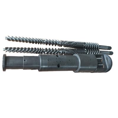 China Con65/132 Conical Twin Screw Barrel For Blow Film Machine for sale