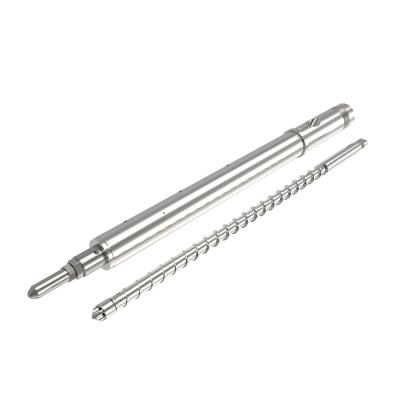 China HRC55 Bimetallic Screw Barrel Of Extrusion Machine Reinforced Additives SKD61 for sale