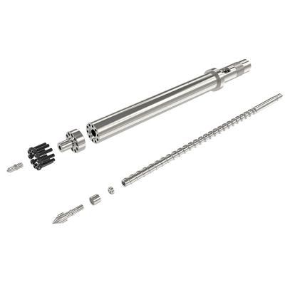 China SKD61 Bimetallic Injection Machine Screw And Barrel For Plastic Cup Machine for sale