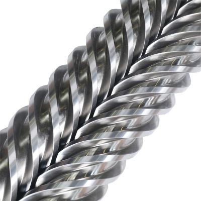 China PVC Conical Twin Screw Barrel 0.5-0.8mm For SPC Plastic Board Machine for sale