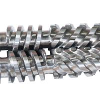 China SKD61 Conical Twin Screw Barrel 38CrMoAIA For Kmd70 Krauss Maffei  Extruder Machine for sale