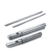 China Extruder Vented Screw Barrel For Recycled PP LDPE HDPE Blow Film Machine for sale