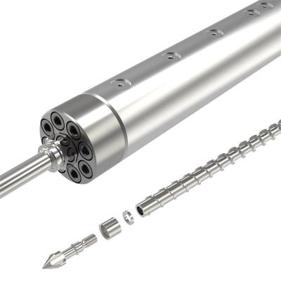 China Nitriding Plastic Extruder Screw And Barrel For PE PP ABS Pet Plastic Machine for sale