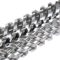China 0.5-0.8mm Conical Twin Screw Barrel For Jwell Twin Screw Extruder Machine for sale