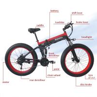 China 26x4.0 inch Fat Tire Folding E-Bike 1000W Motor 14.5AH S/\MSUNG Lithium Battery 21-Speed Electric Bike Drop Shipping Available for sale