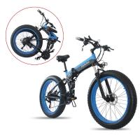 China 26x4.0 inch Fat Tire Folding E-Bike 1000W Motor 14.5AH S/\MSUNG Lithium Battery 21-Speed Electric Bike Drop Shipping Available for sale