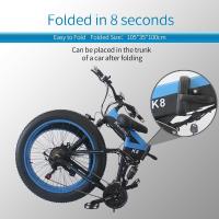China EU Quality 26x4.0 inch Fat Tire Folding E-Bike 1000W Motor 13AH Lithium Battery 21-Speed Electric Bike Drop Shipping Available for sale