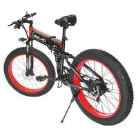 China 1000W 10AH Fat Tire Folding E-Bike Lithium Battery SMLRO S11 26x4.0 inch Electric Bike Drop Shipping Available for sale
